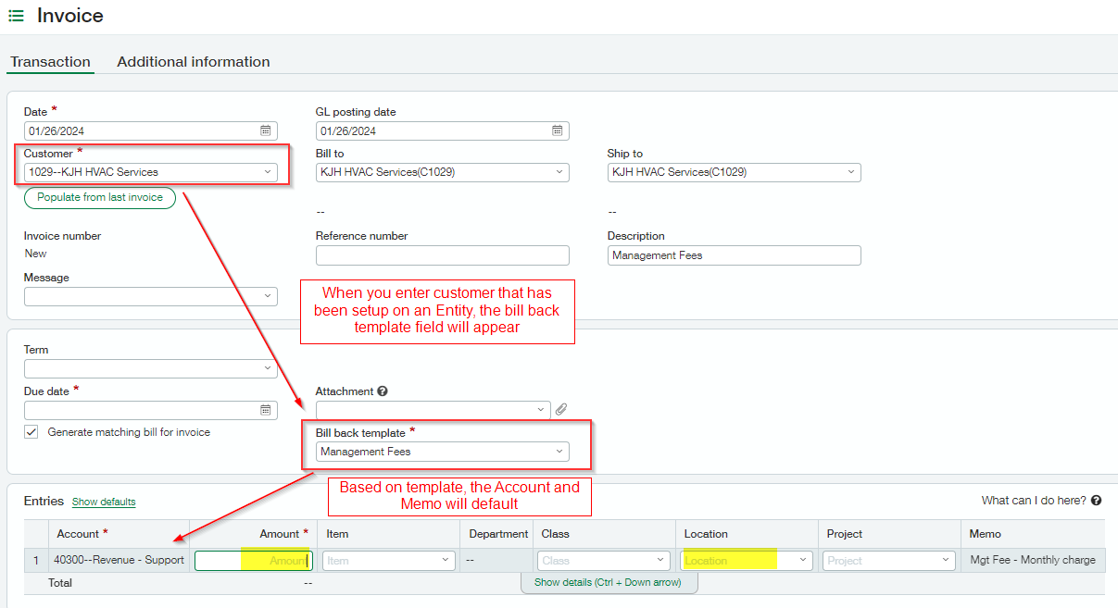 How to Setup the Inter-Entity Bill Back Feature in Sage Intacct
